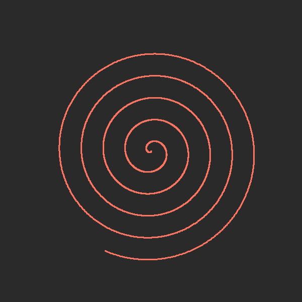 Animating a rotating spiral | mathspp