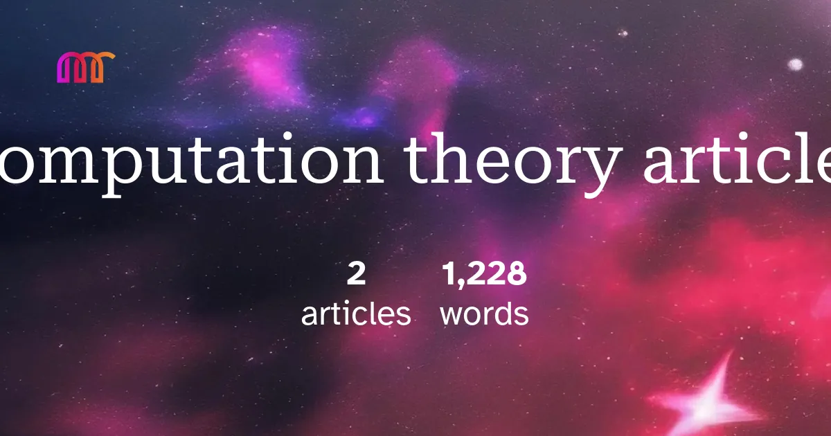 Computation theory blog articles | mathspp