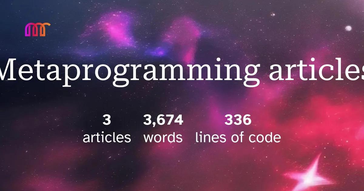 Metaprogramming Blog Articles Mathspp
