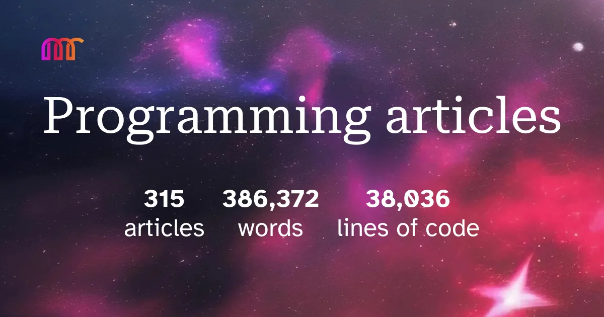 Programming blog articles | mathspp