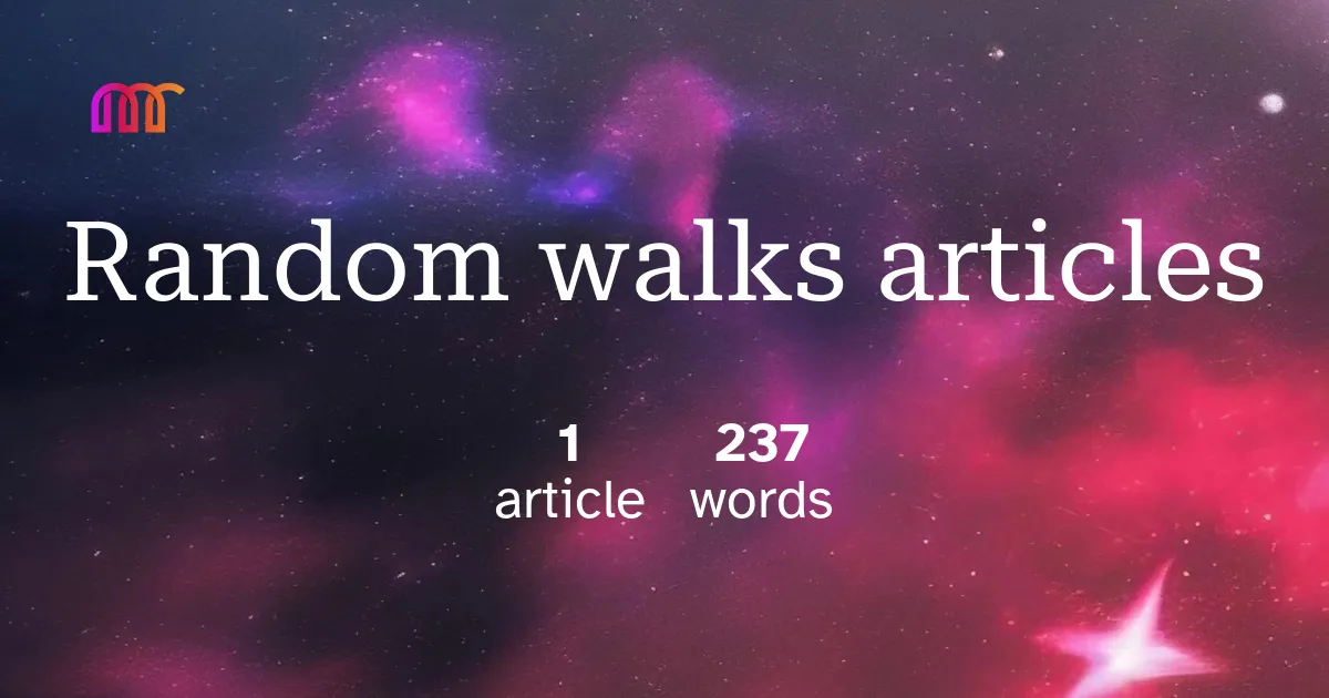 Random walks blog articles | mathspp