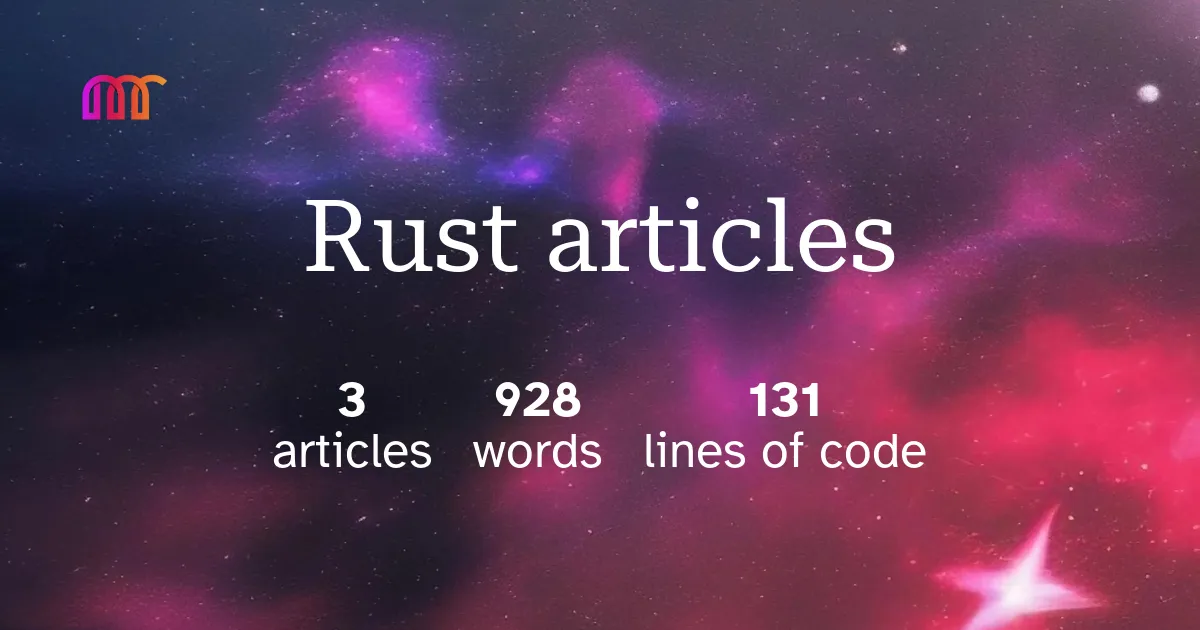 Rust blog articles | mathspp