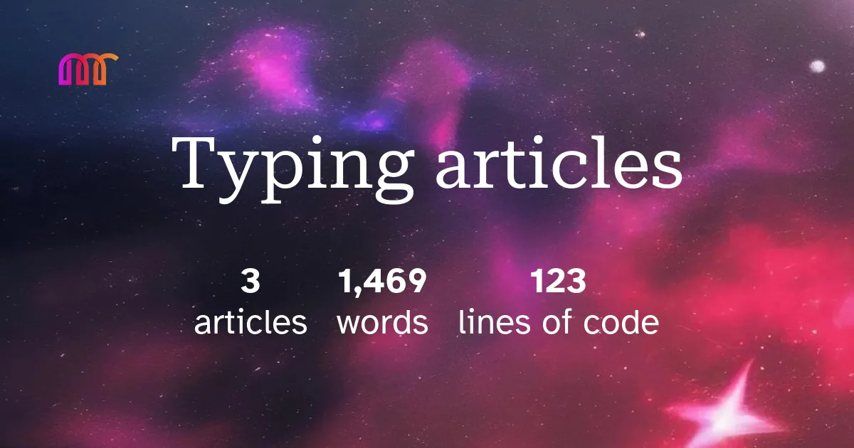 Typing blog articles | mathspp
