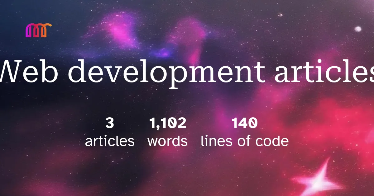 Web development blog articles | mathspp