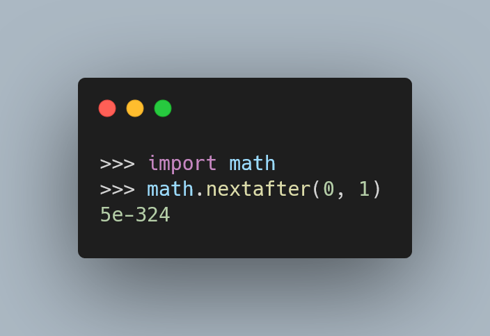 TIL #007 – math.nextafter | mathspp