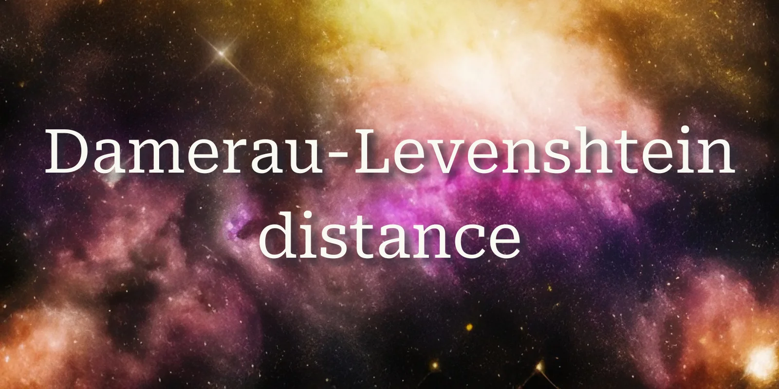 TIL #075 – Damerau-Levenshtein distance | mathspp
