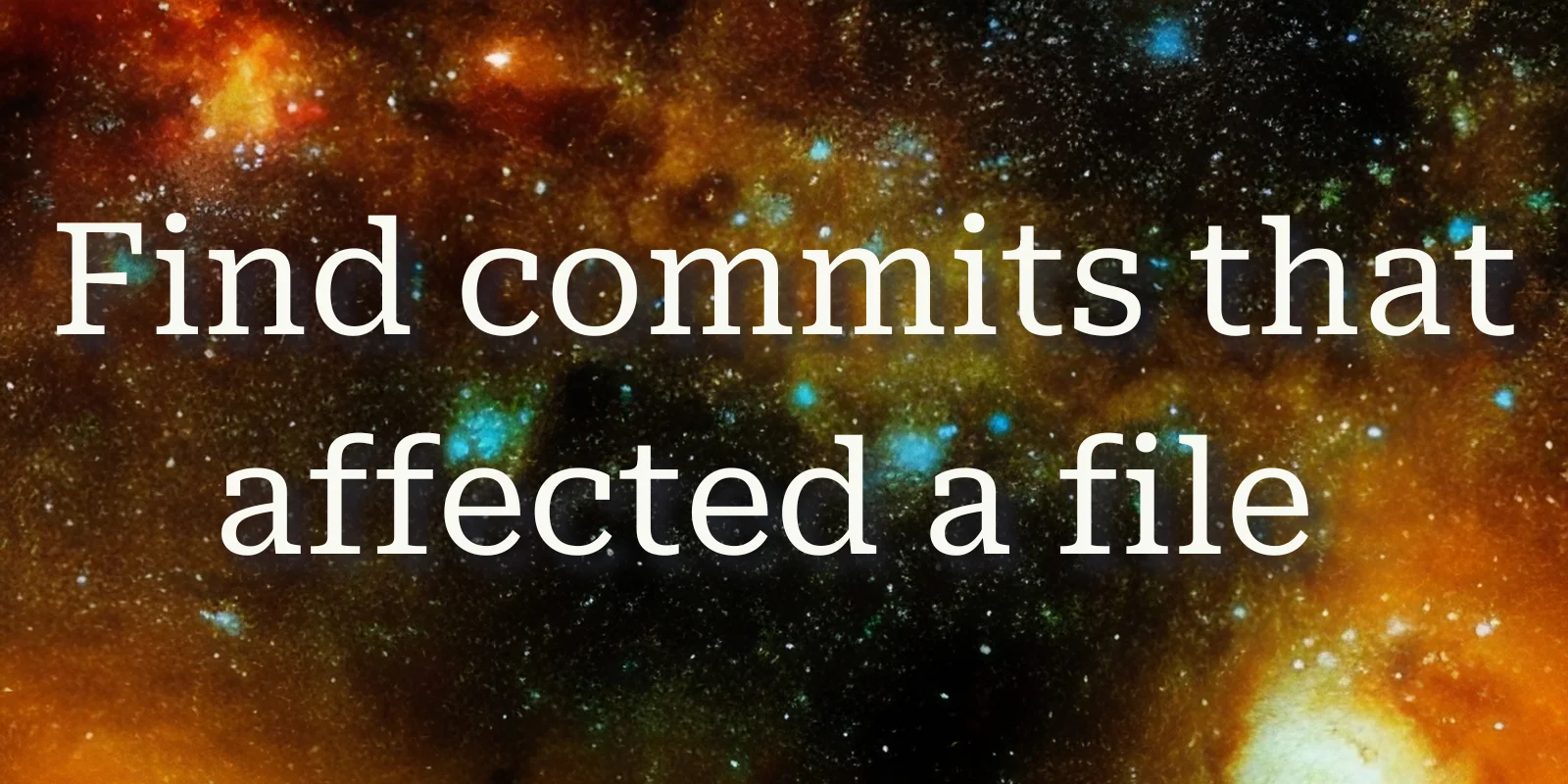 TIL #081 – find commits that affected a file | mathspp