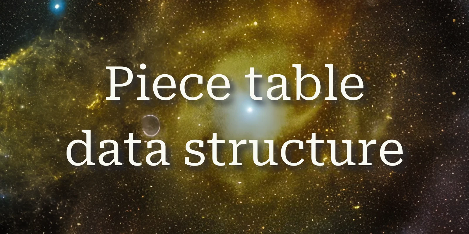 Til 077 Piece Table Data Structure Mathspp