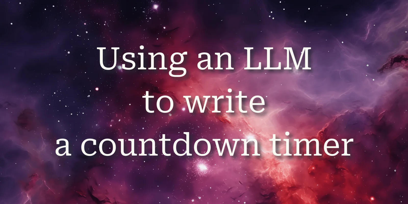 Using an LLM to write a countdown timer | mathspp